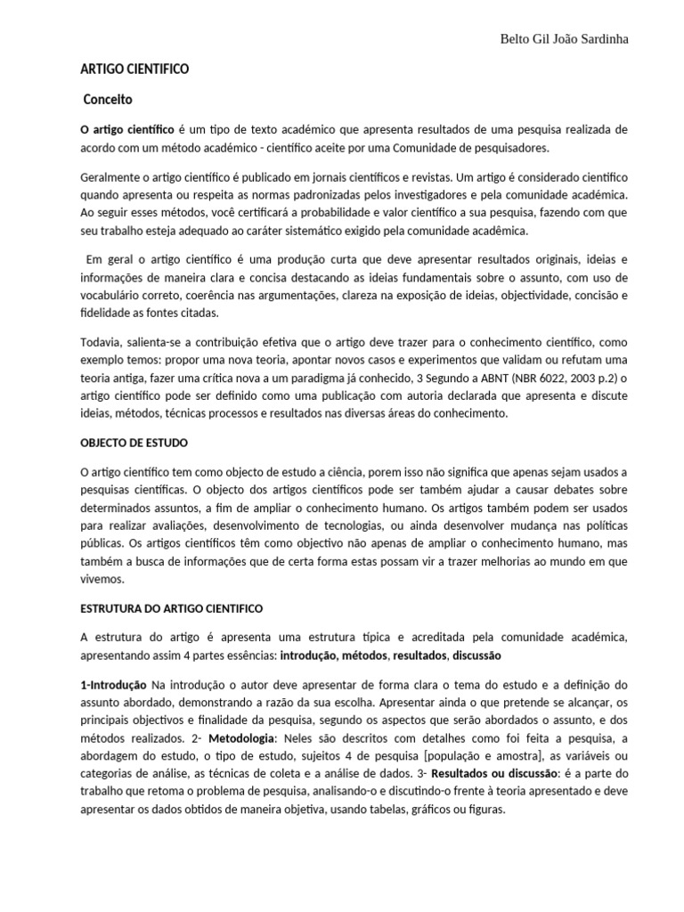 Artigo | PDF