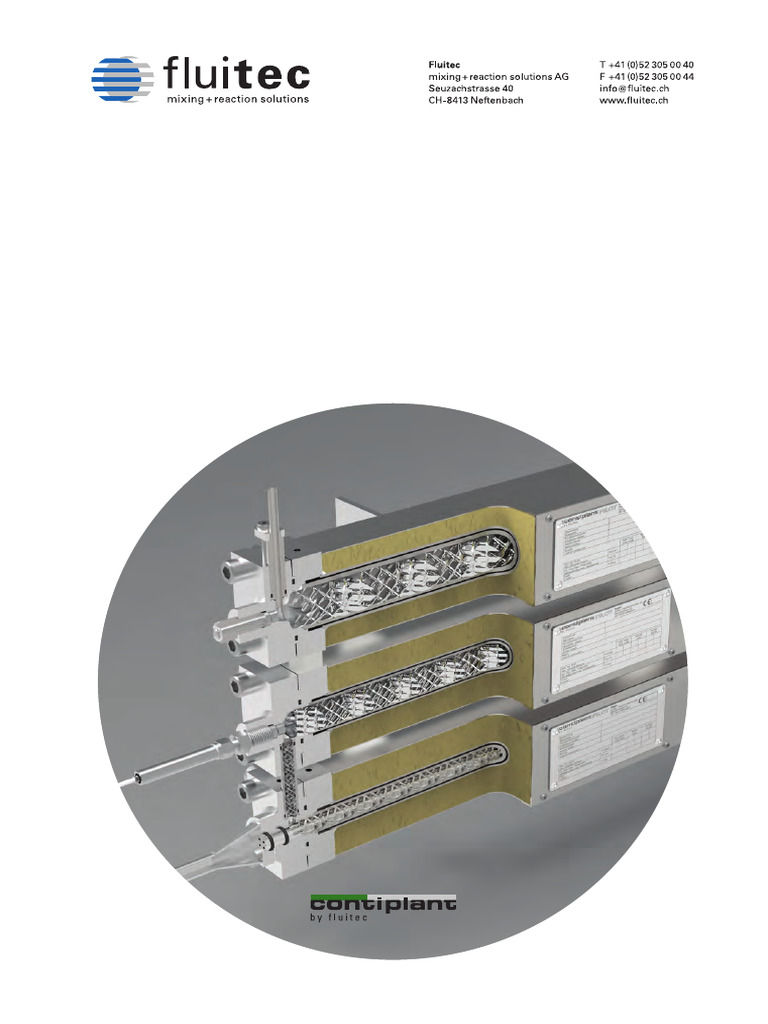 Fluitec Contiplant Flow Reactors E | PDF