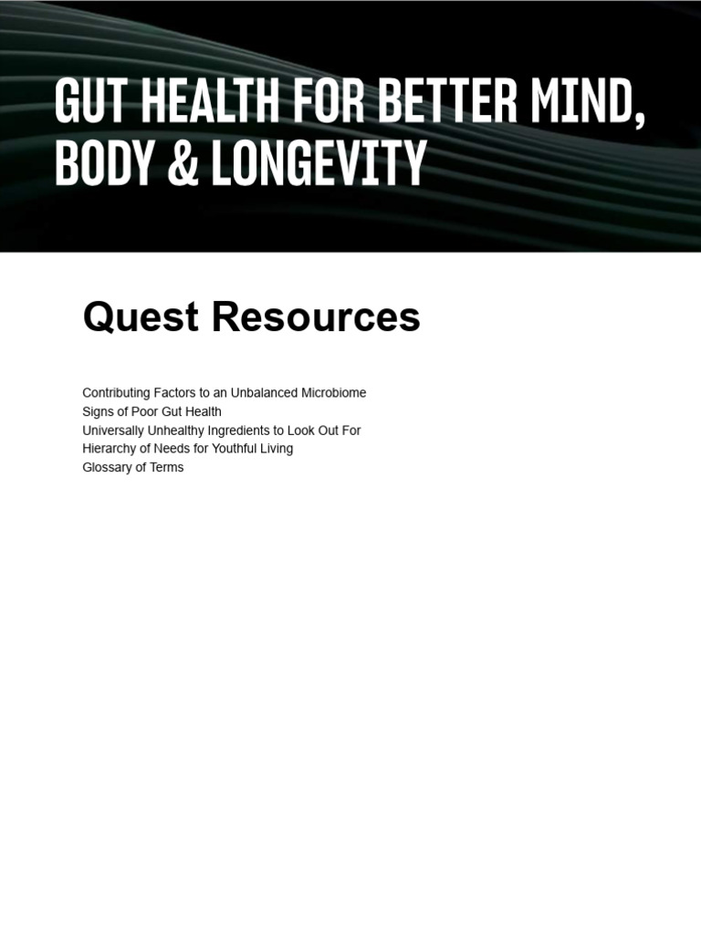 Gut_Health_-_Quest_Resources | PDF