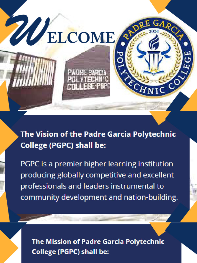 Padre Garcia Polytechnic College | PDF