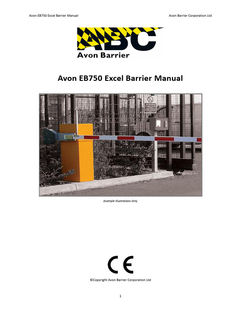 Avon EB750 Excel Barrier Manual | PDF