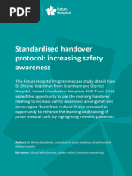 Clinical Handover Guideline | PDF | Patient | Health Professional