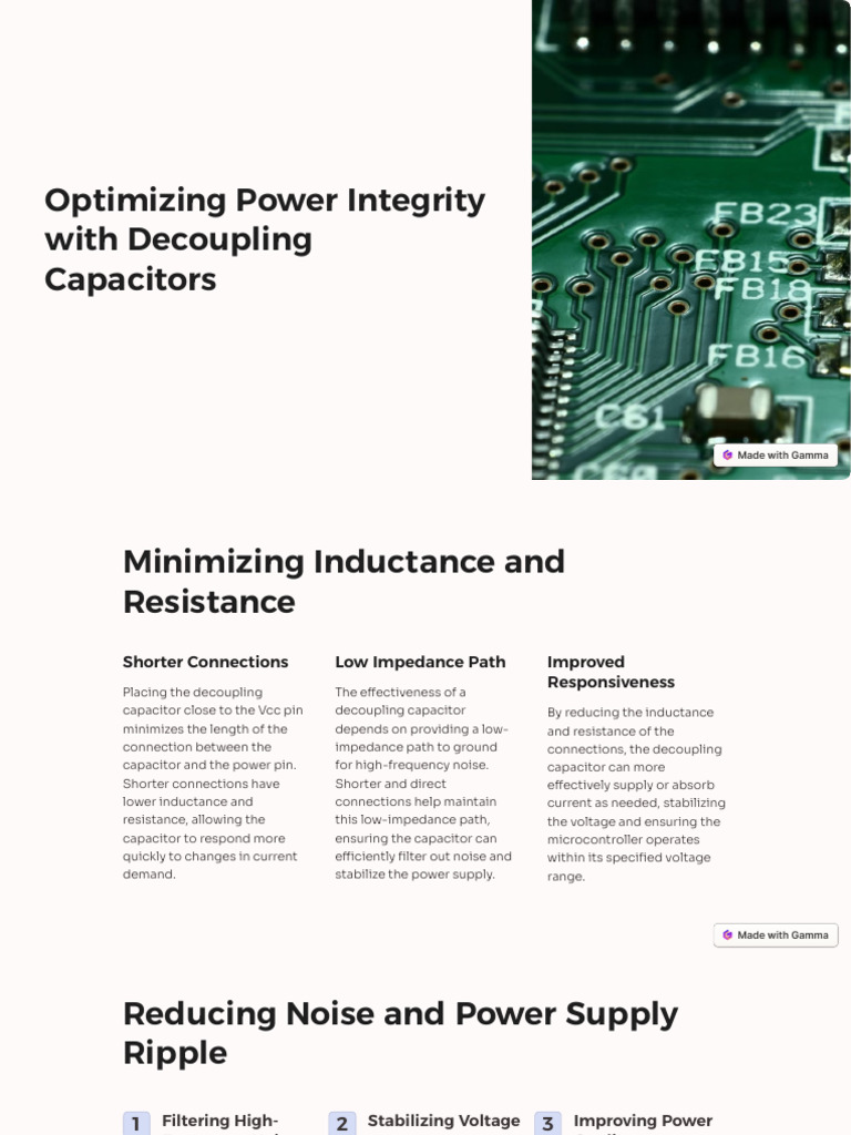 Optimizing Power Integrityh With Decoupling Capacitors 1718672395 | PDF