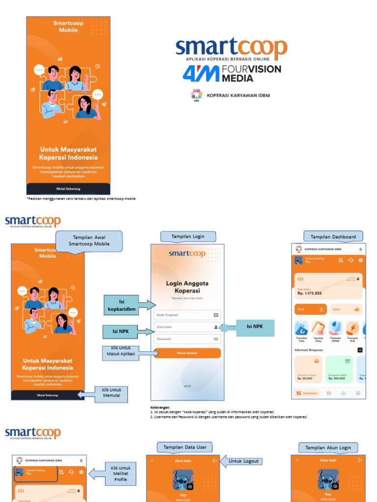 Panduan Mobile Apps Anggota 2024 | PDF