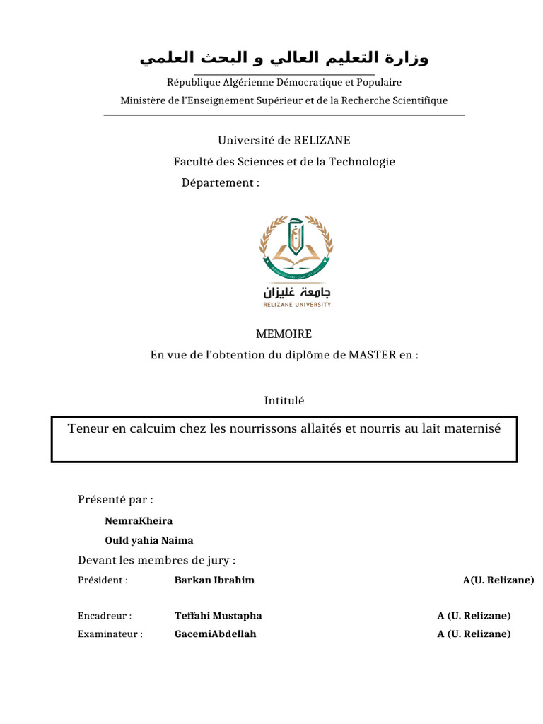 Hadjer Fateh | PDF | Biochemistry | Chemistry