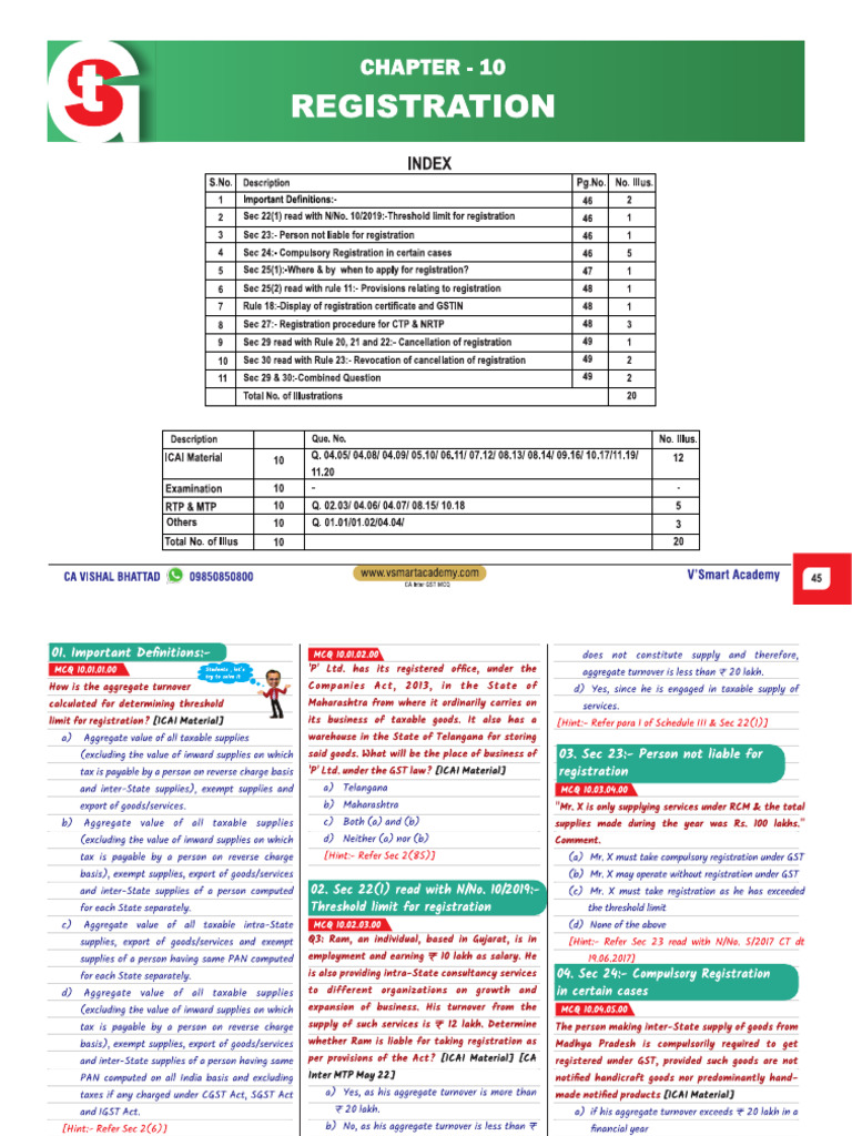 Chapter 10 Registration Correction Hinal Mam | PDF