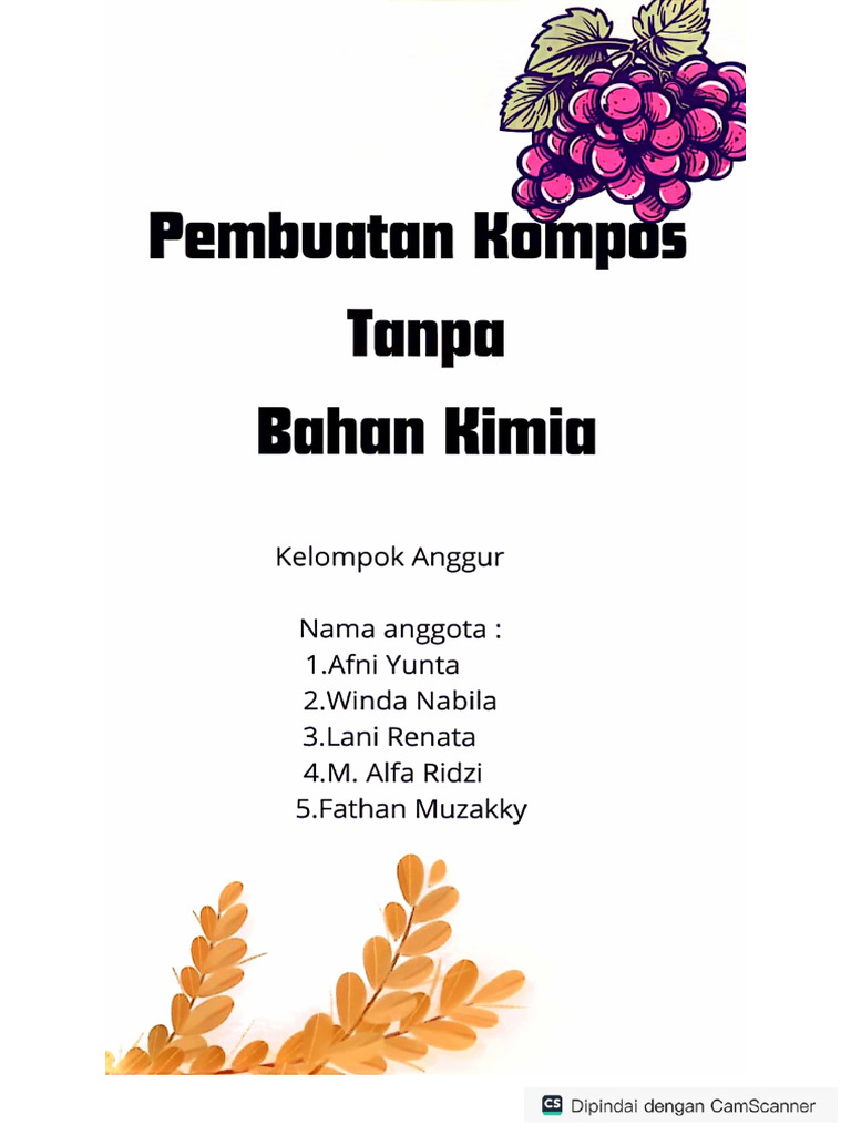 Cara Pembuatan Pupuk Kompos organik | PDF