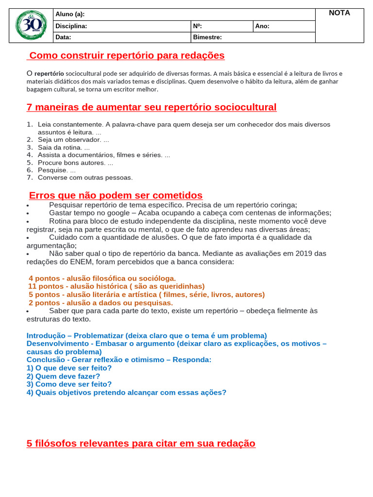 Criando Repertório | PDF