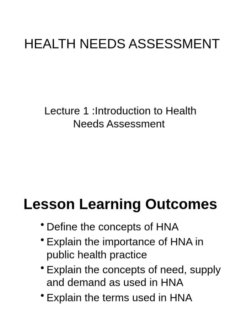 Lecture 1 Introduction To HNA | PDF