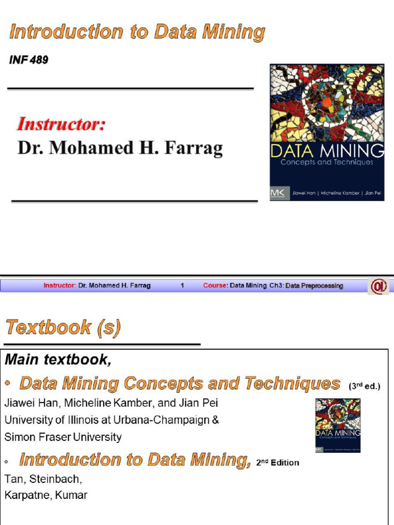 DM Ch3 Data Preprocessing | PDF | Sampling (Statistics) | Data Analysis
