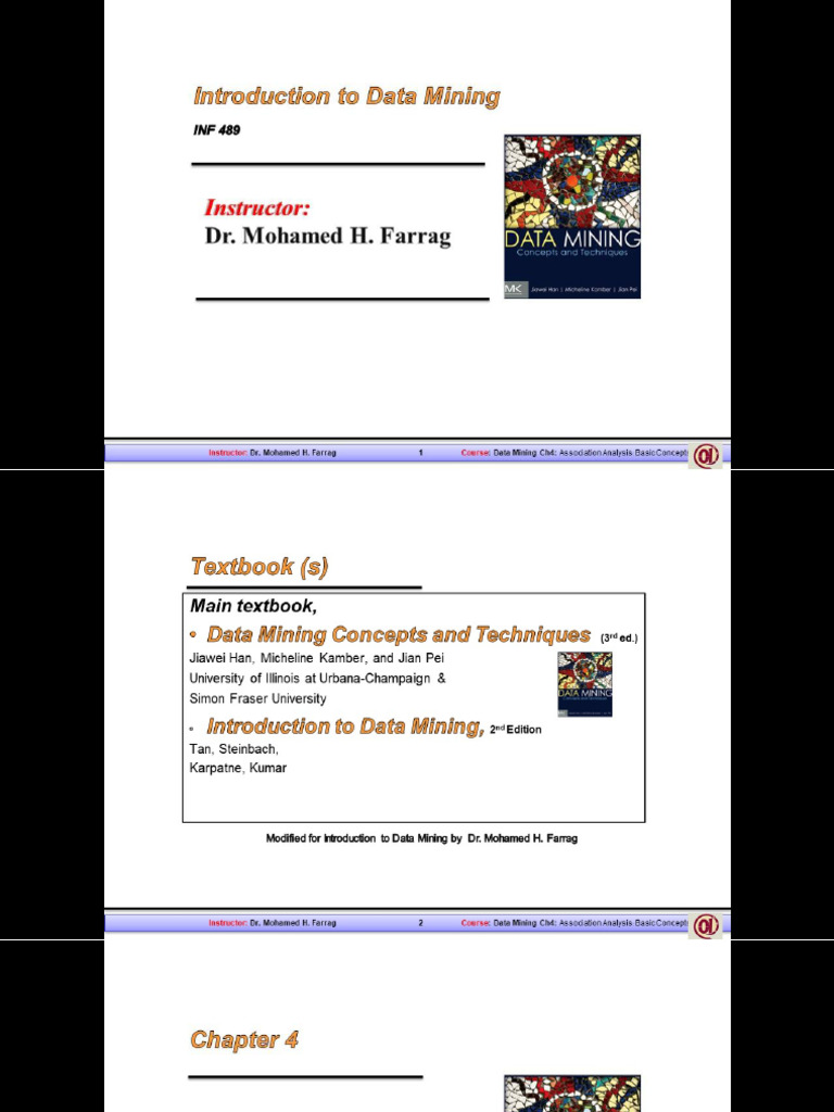 Data Mining: Association Analysis Basics | PDF | Theoretical Computer ...