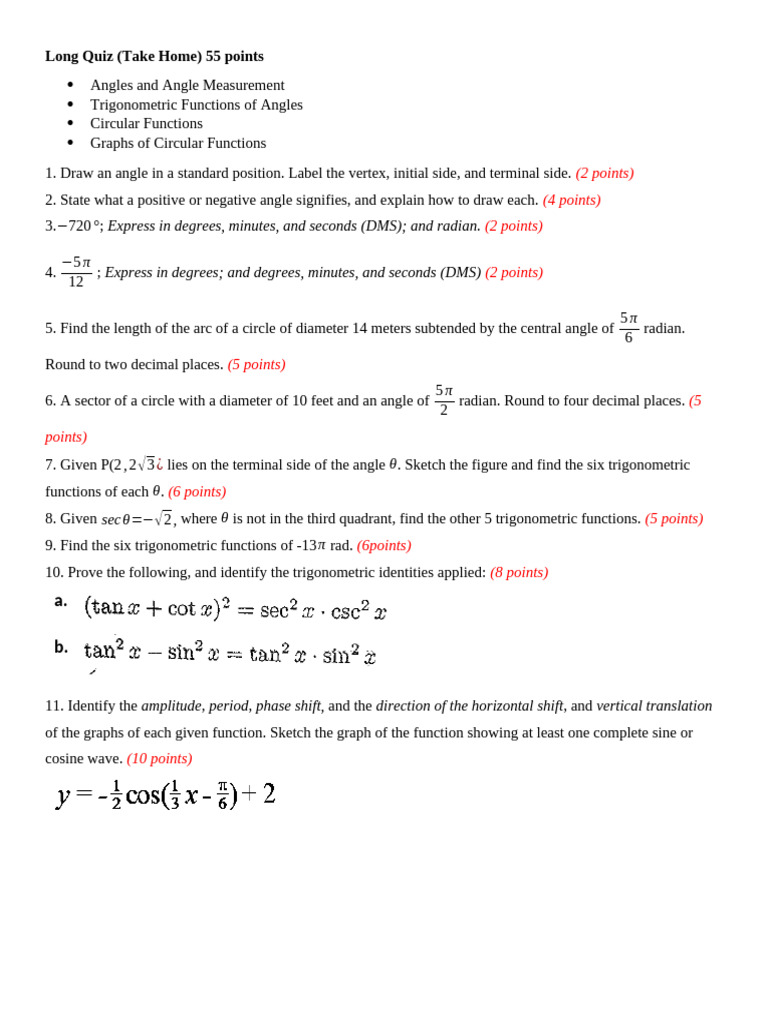Long Quiz (Unit 1-4) | PDF