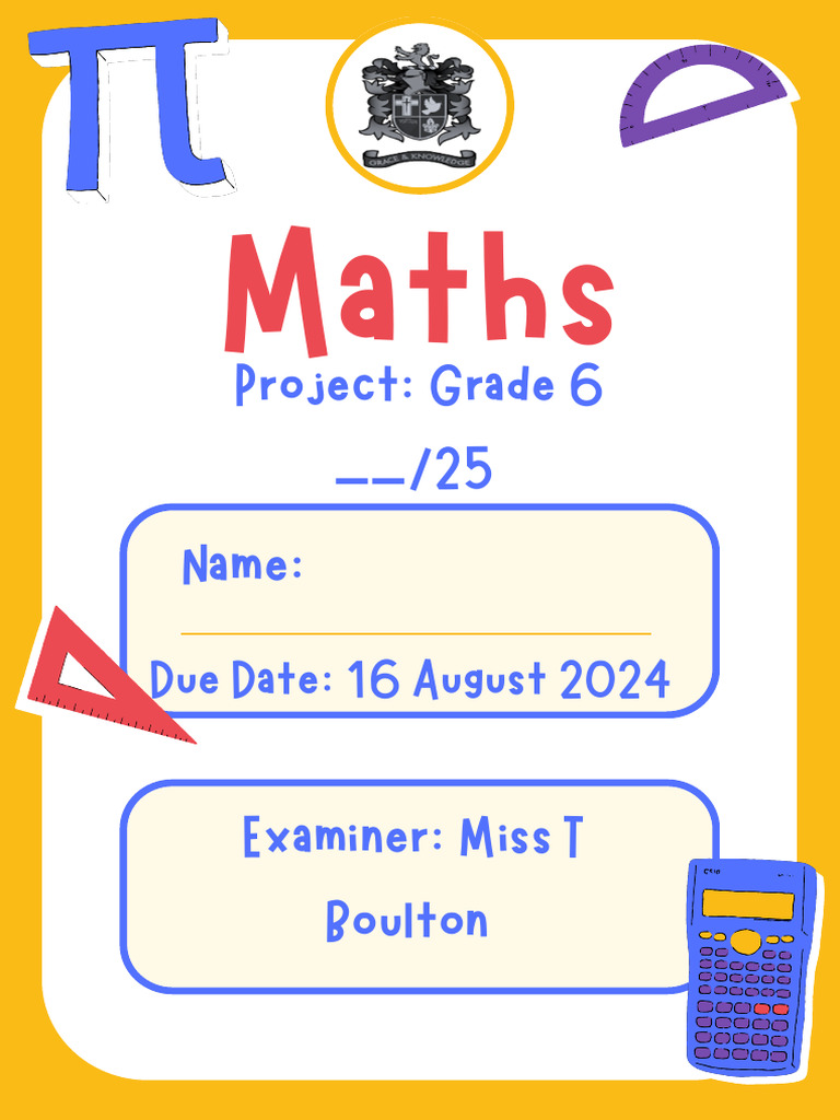 Maths Project GR 6 Term 3 | PDF
