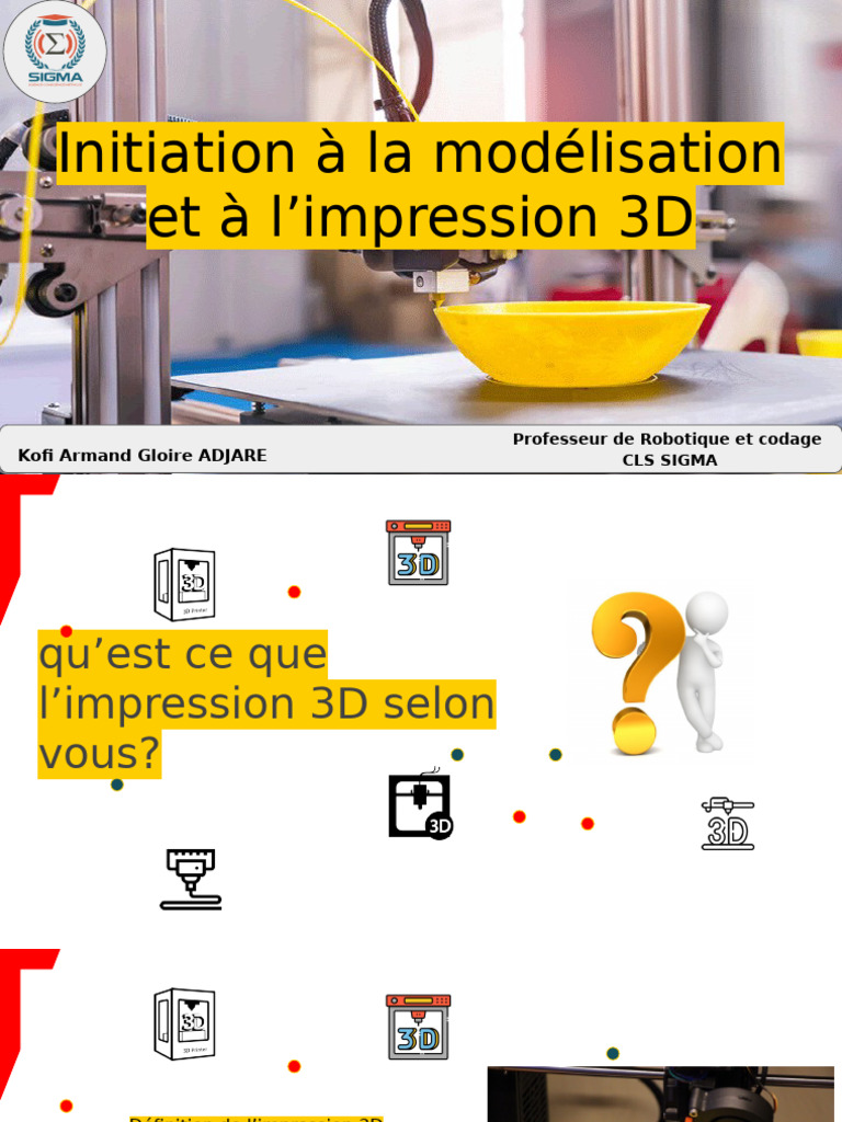 Initiation À La Modélisation Et À L'impression 3D | PDF