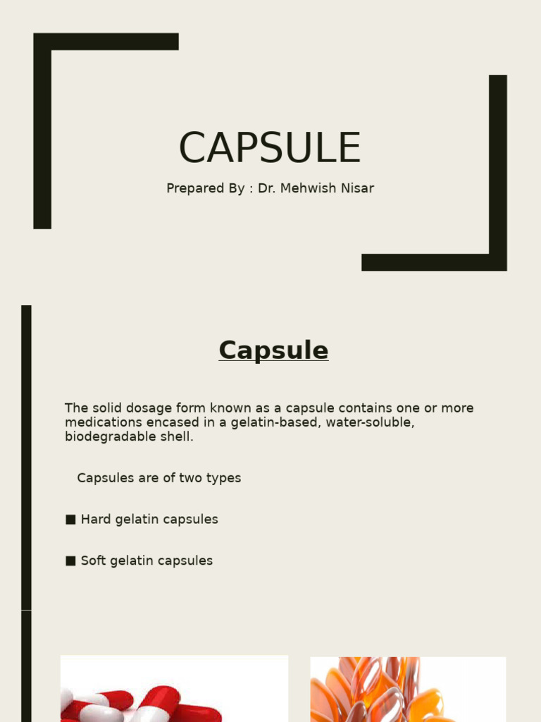 Capsule | PDF