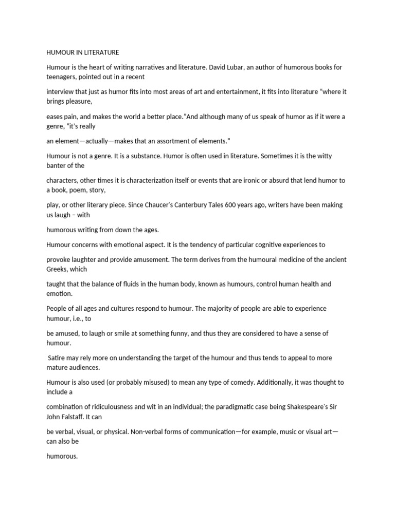 Humor Irony+and+Satire | PDF