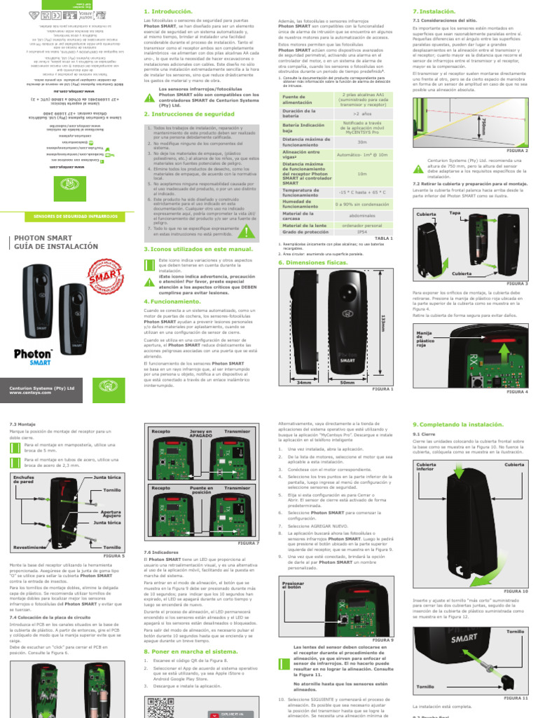 Photon SMART Installation Guide - 03032022BM SPANISH | PDF