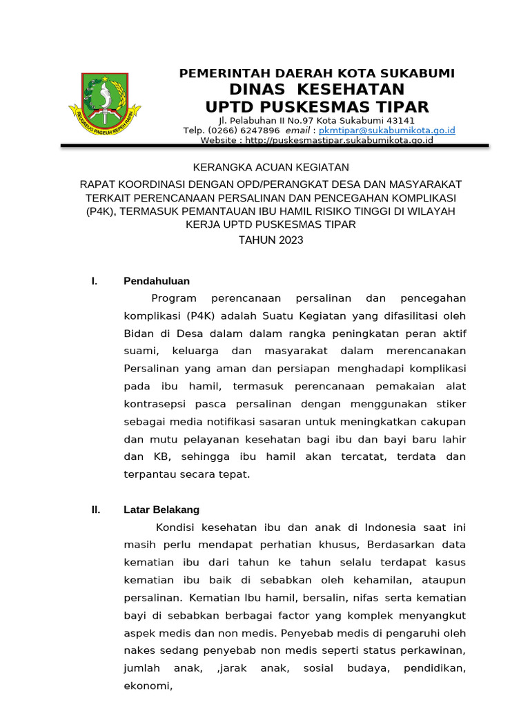Kak Orientasi P4K 2023 | PDF