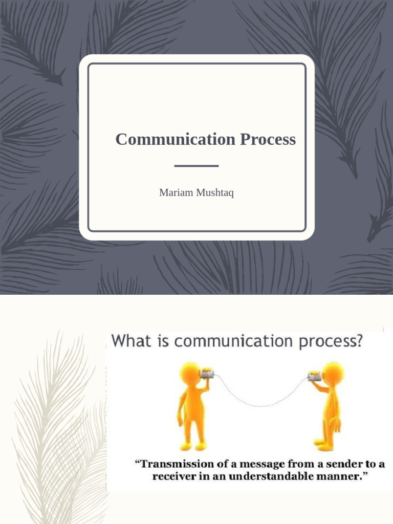 Communication Process | PDF