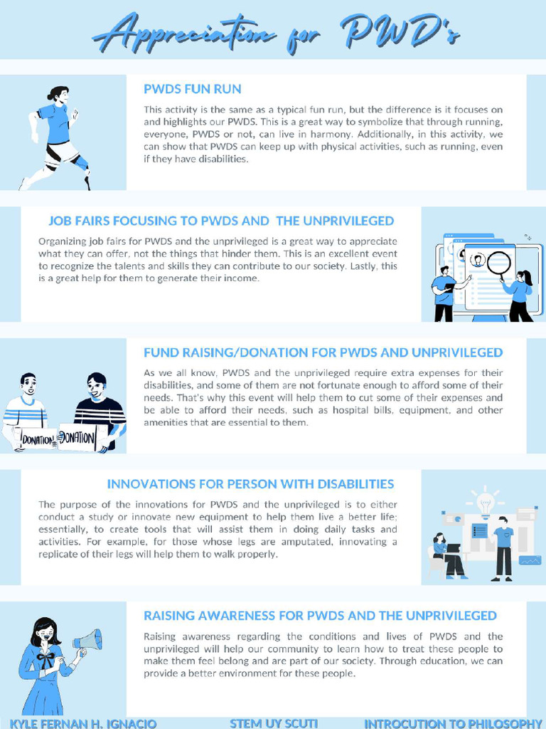 Appreciation For PWDs | PDF