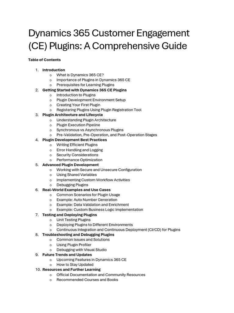 Dynamics 365 Plugins Free Ebook | PDF