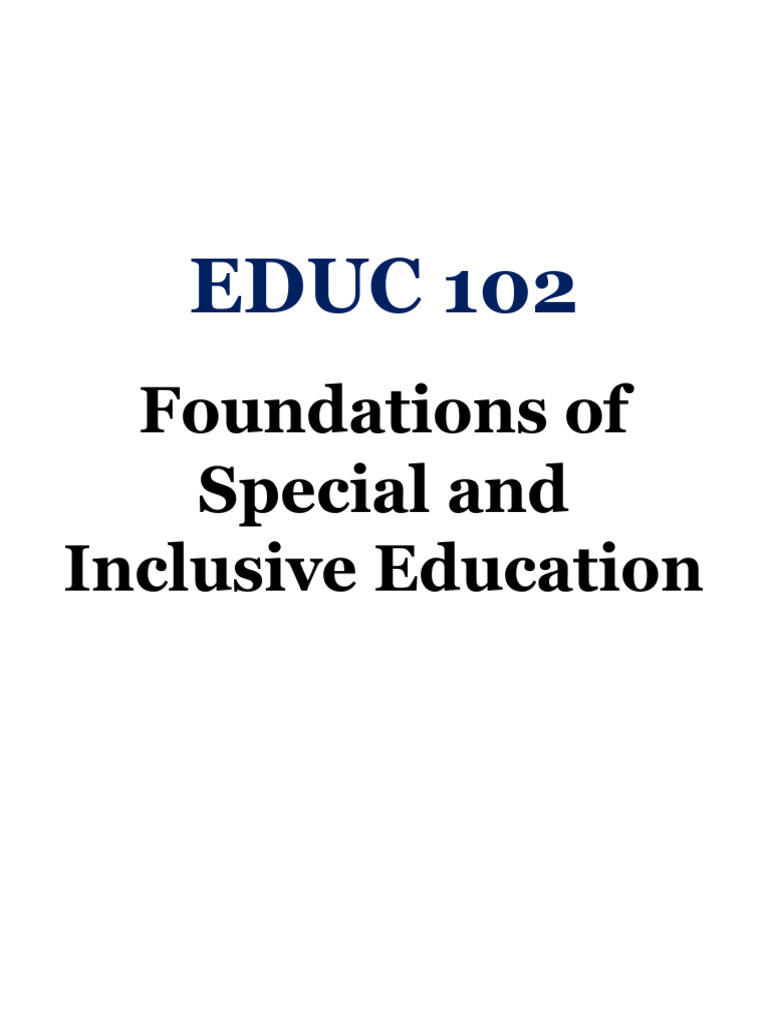 EDUC 102 | PDF