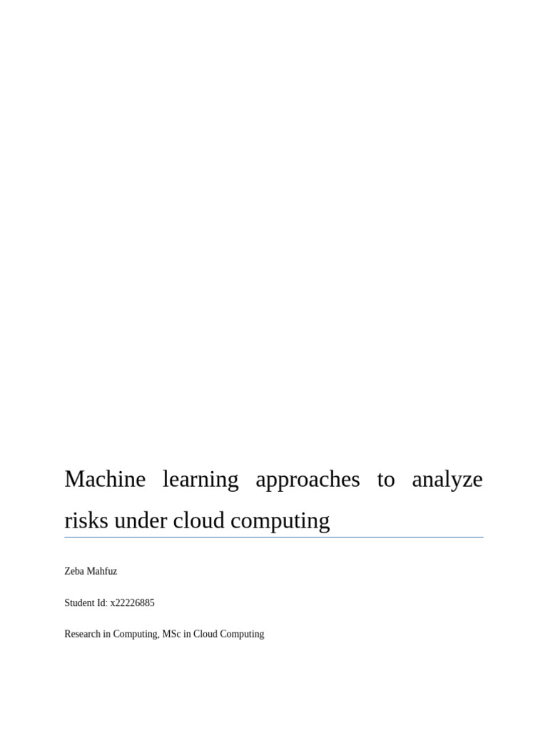 Zeba 1 | PDF | Machine Learning | Business