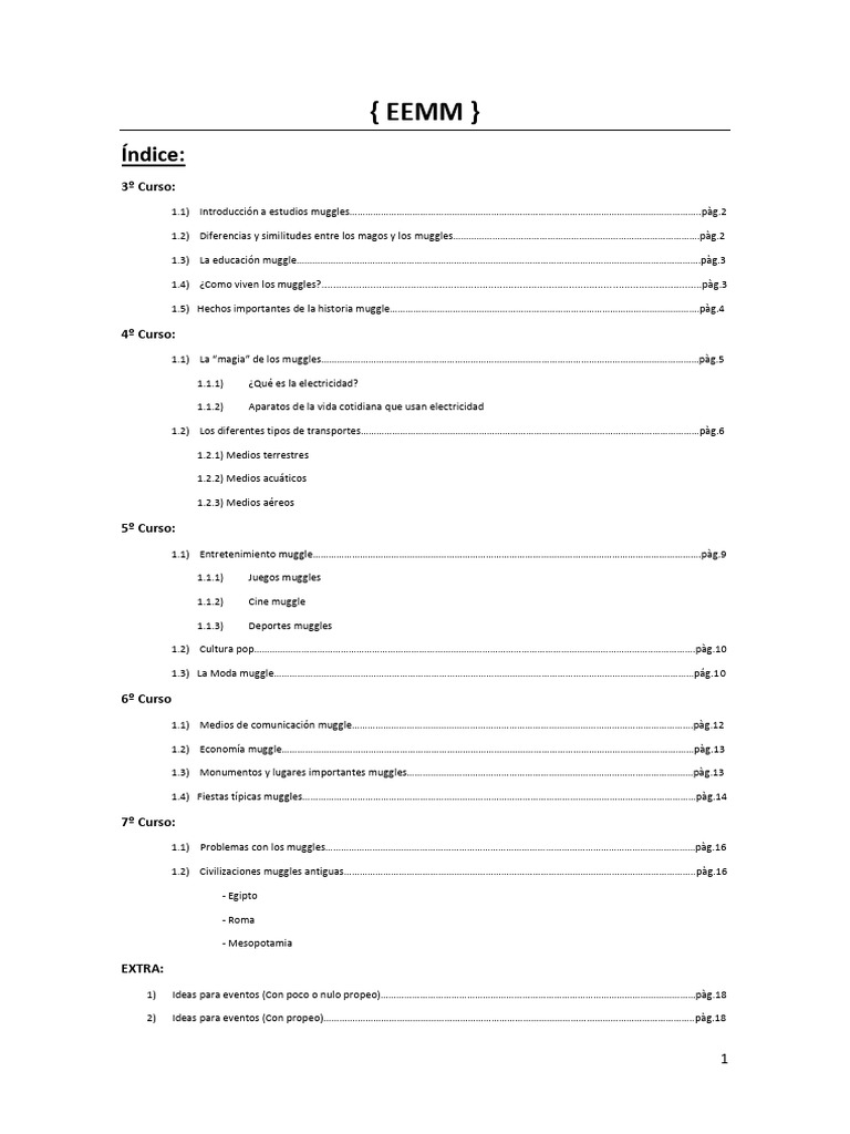 EEMM Temario | PDF