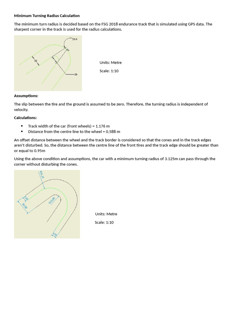 Turning Radius Validation Pdf 