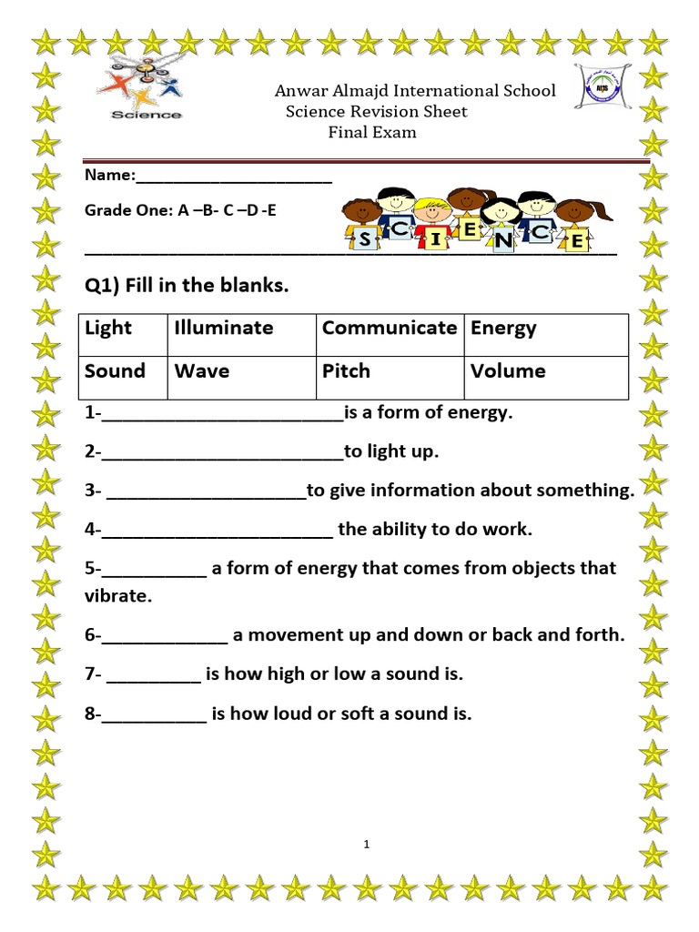 Science G1 Revision Answer 2022 | PDF