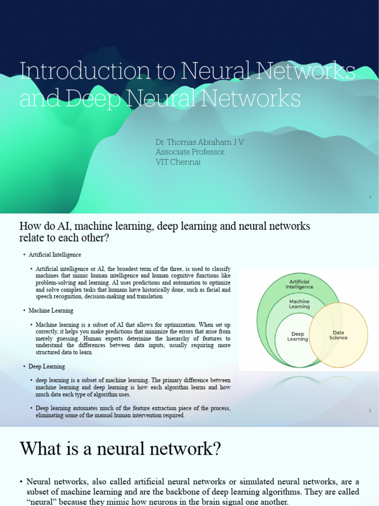 Intro To DL - Module - 1 2 | PDF | Artificial Neural Network | Computers