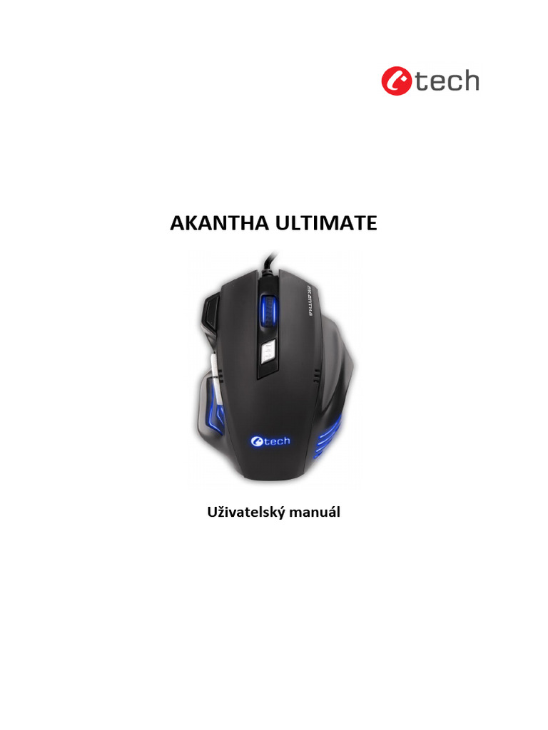 Akantha Ultimate-Uživatelský Manuál | PDF