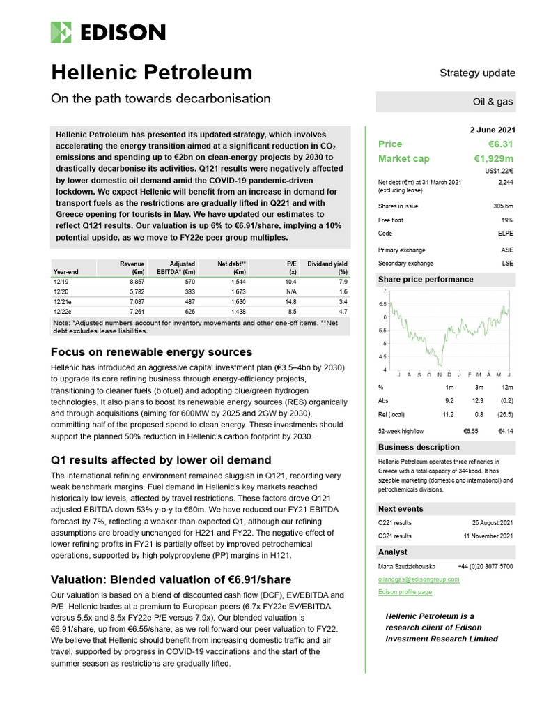 Hellenic Petroleum | PDF