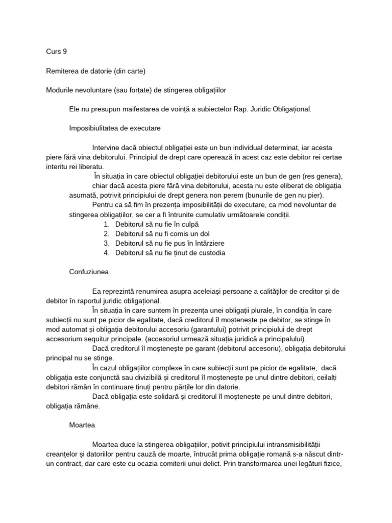 Curs 9 Roman 2 | PDF