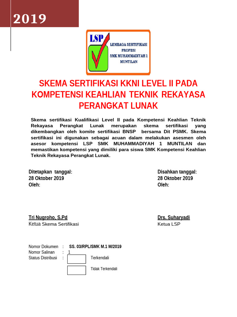 Ruang Lingkup Skema RPL KKNI Level II | PDF