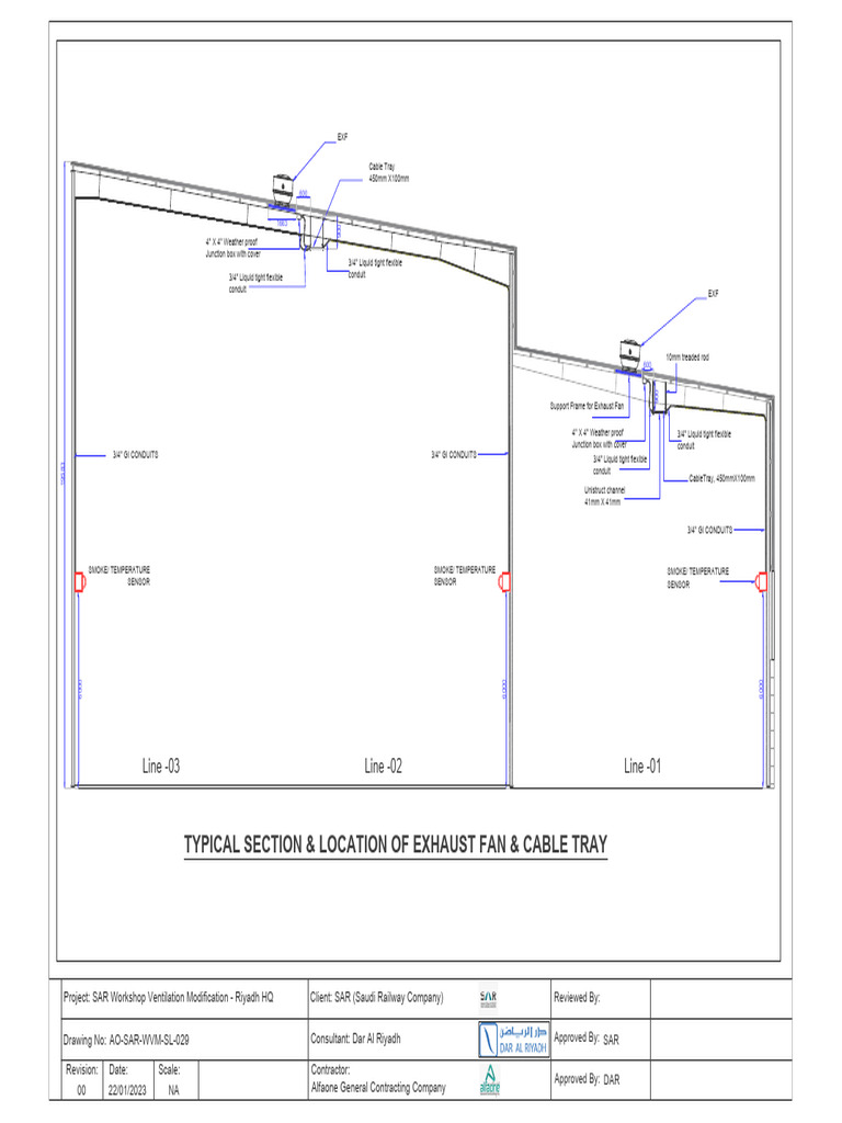 Exhaust Fan Dwg-TYP Section | PDF