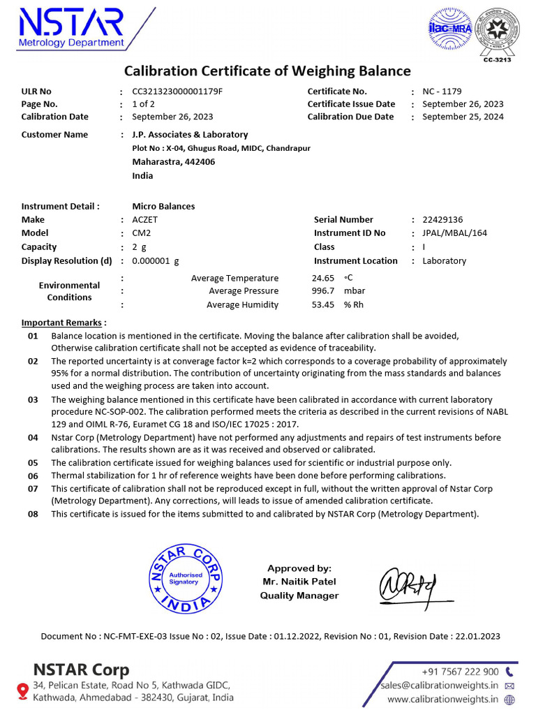 Microbalance - 2 GM - Aczet | PDF