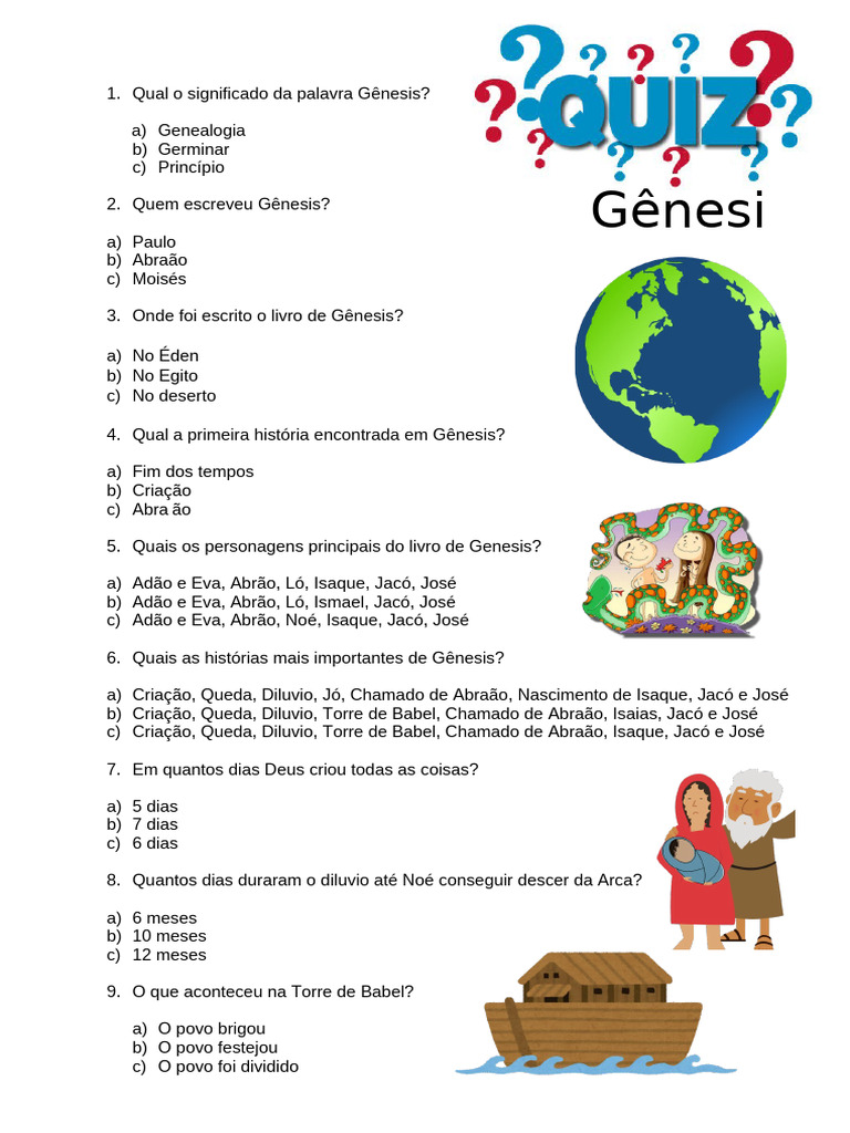 Quiz Genesis | PDF