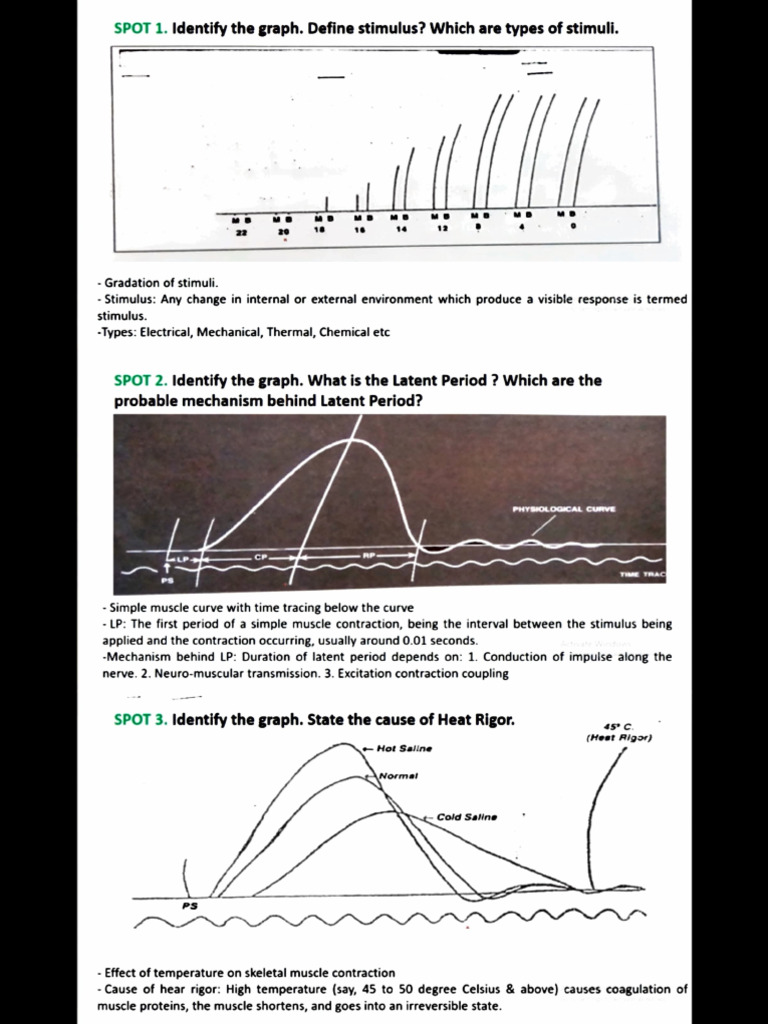 Physiology Graphs | PDF