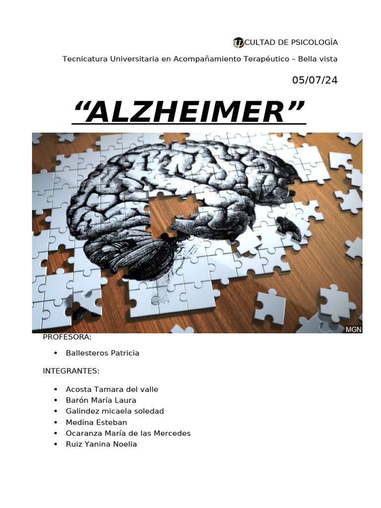 Guía Completa sobre el Alzheimer | PDF | Enfermedad de Alzheimer ...