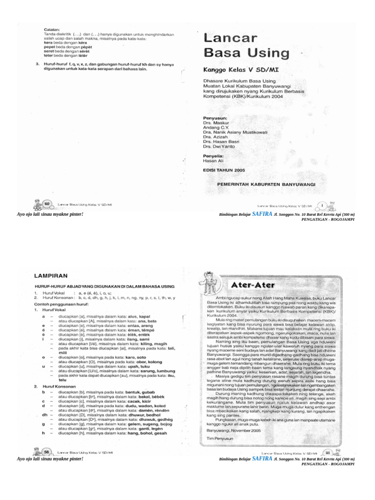 1 Lbu Kelas Lima Hal Ganjil | PDF
