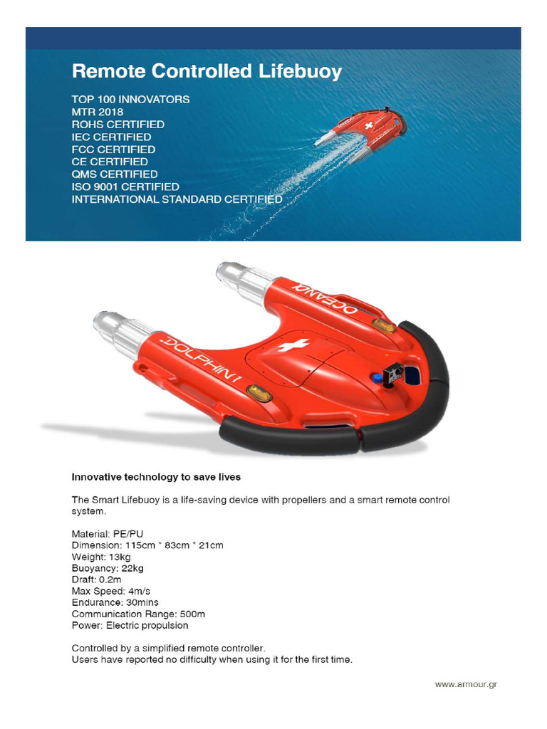 Remote Controlled Lifebuoy - PDF | PDF