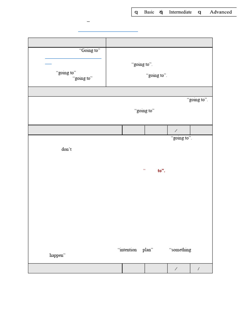 Lesson Plan 5 - Grammar - Going-To | PDF | Languages | Language Arts ...
