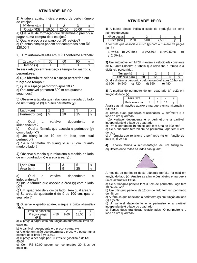 2 , 3 E 4 ATIVIDADE - 2 bim | PDF
