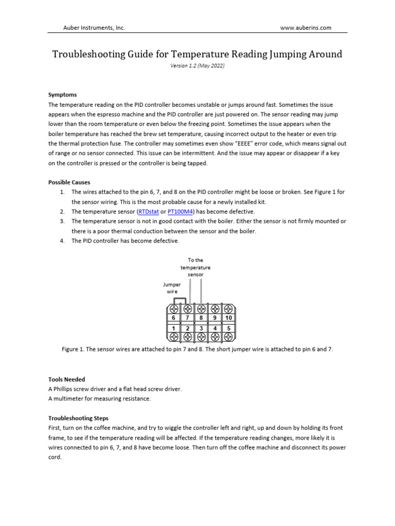 Troubleshooting Guide For Temperature Reading Jumping Around | PDF