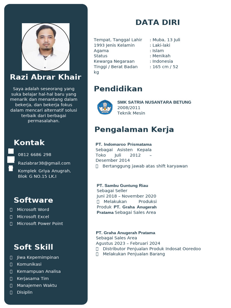 CV - Razi | PDF