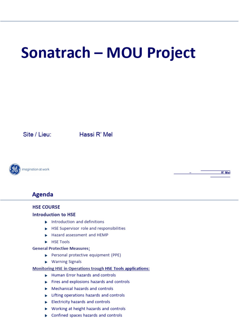 Formation Animee A Hassi Rmel Par Ge 2 | PDF