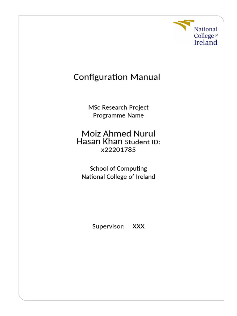 Moaiz Configmanual | PDF