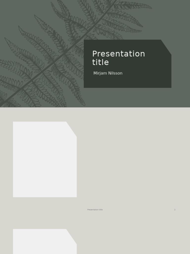 Botanical Pitch Deck | PDF