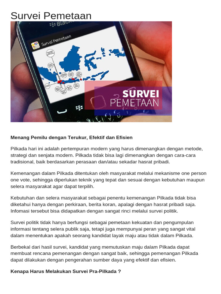 Survei Pemetaan | PDF